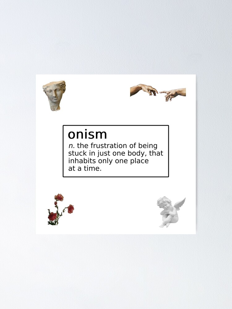 "~onism~ sticker pack" Poster by carriejng | Redbubble