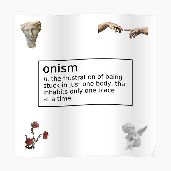 "~onism~ sticker pack" Poster by carriejng | Redbubble