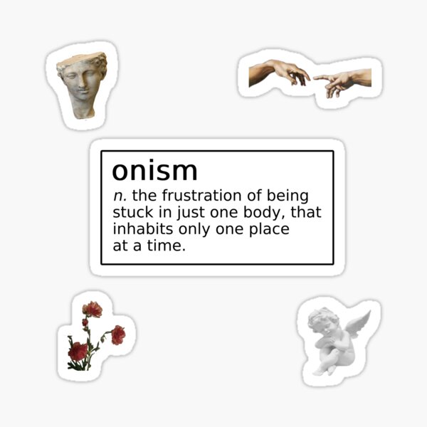 "~onism~ sticker pack" Sticker by carriejng | Redbubble