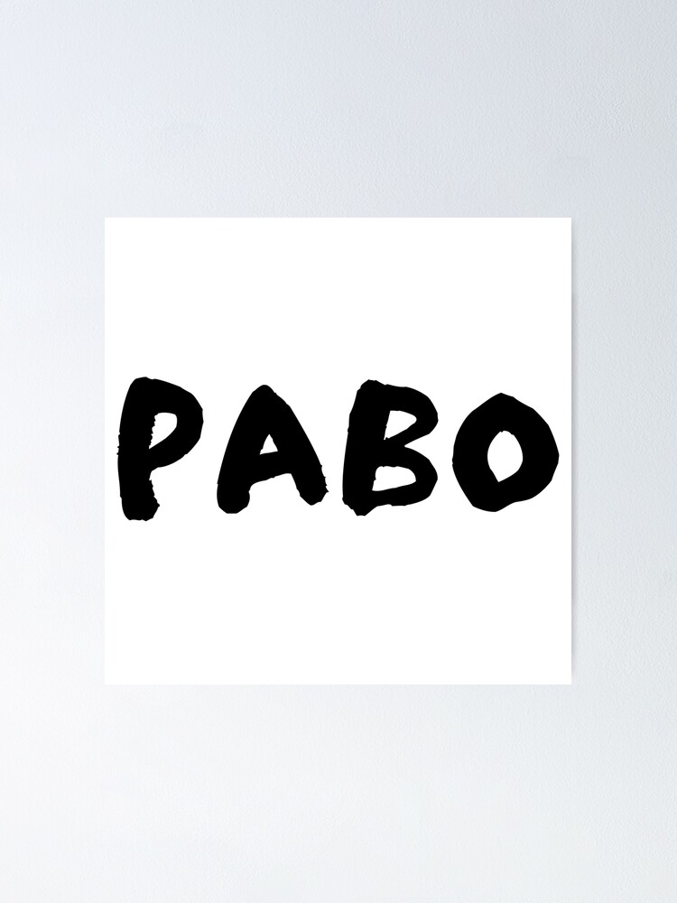 "pabo!" Poster for Sale by kawaiichan-desu | Redbubble