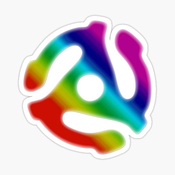 "45 Rpm Spider Record Adapter Dj 80S Music" Sticker for Sale by ...