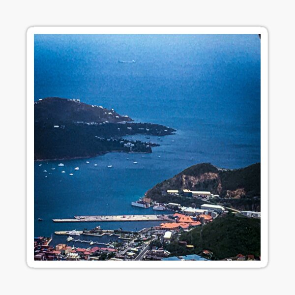 "Deep Blue Waters USVI" Sticker by ToatShops | Redbubble