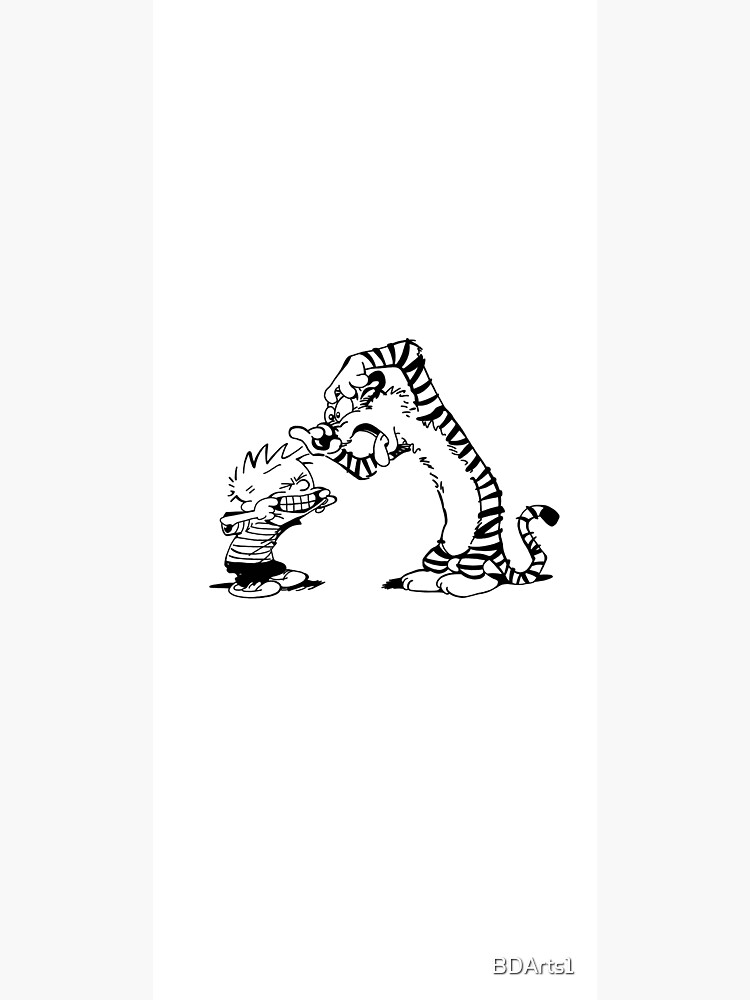 "Calvin & Hobbes' making faces" Poster for Sale by BDArts1 | Redbubble