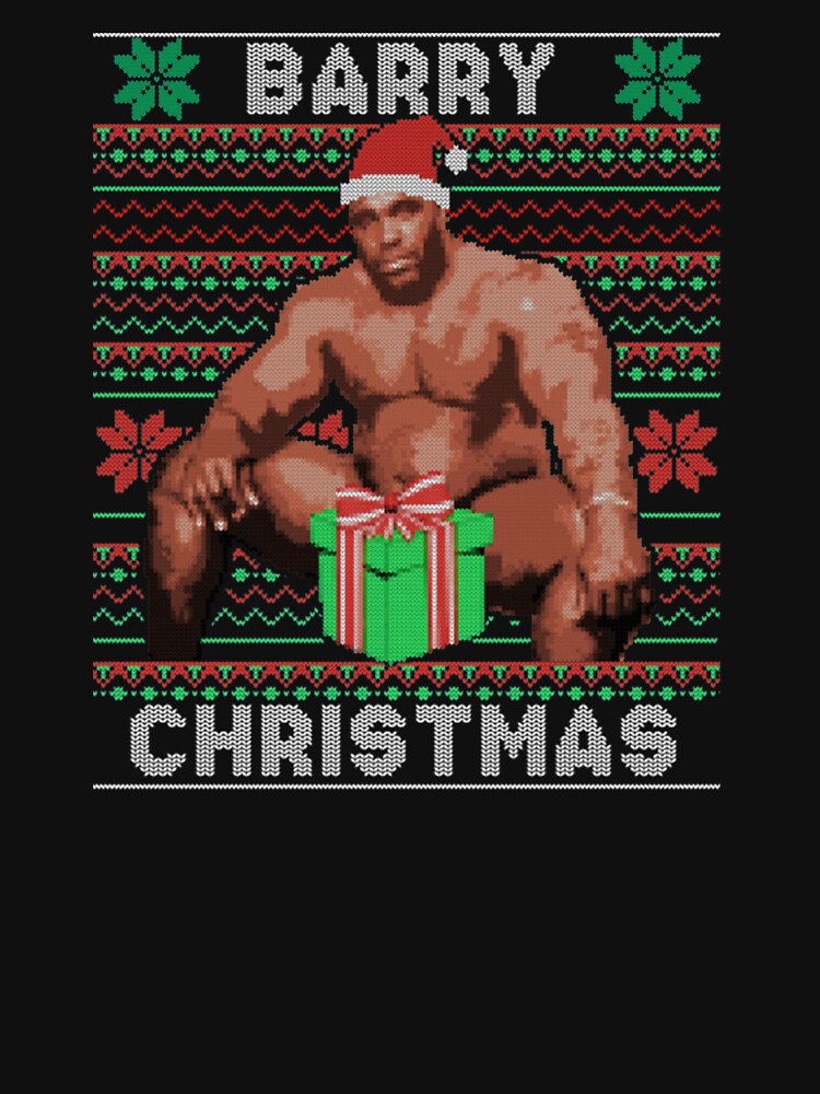 "Barry W00dz Barry Christmas Ugly Sweater Meme" Essential T-Shirt for Sale by koppersha | Redbubble