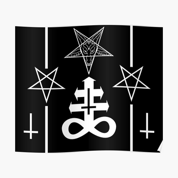Póster «Señales de Satanás» de MeteorsAndStars | Redbubble