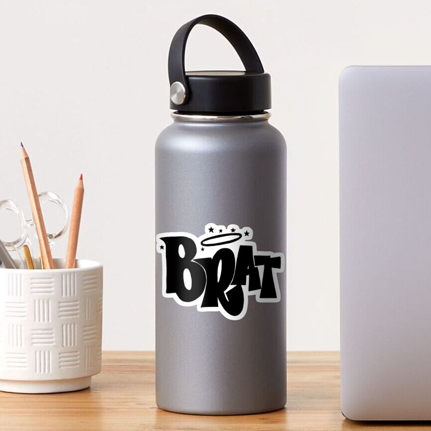 "Brat Logo" Sticker for Sale by ReigningInHell | Redbubble