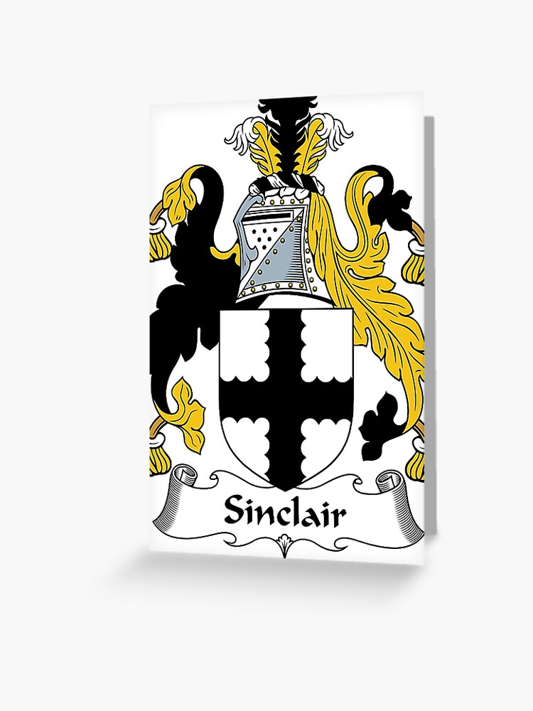 "Sinclair Coat of Arms / Sinclair Family Crest" Greeting Card for Sale ...