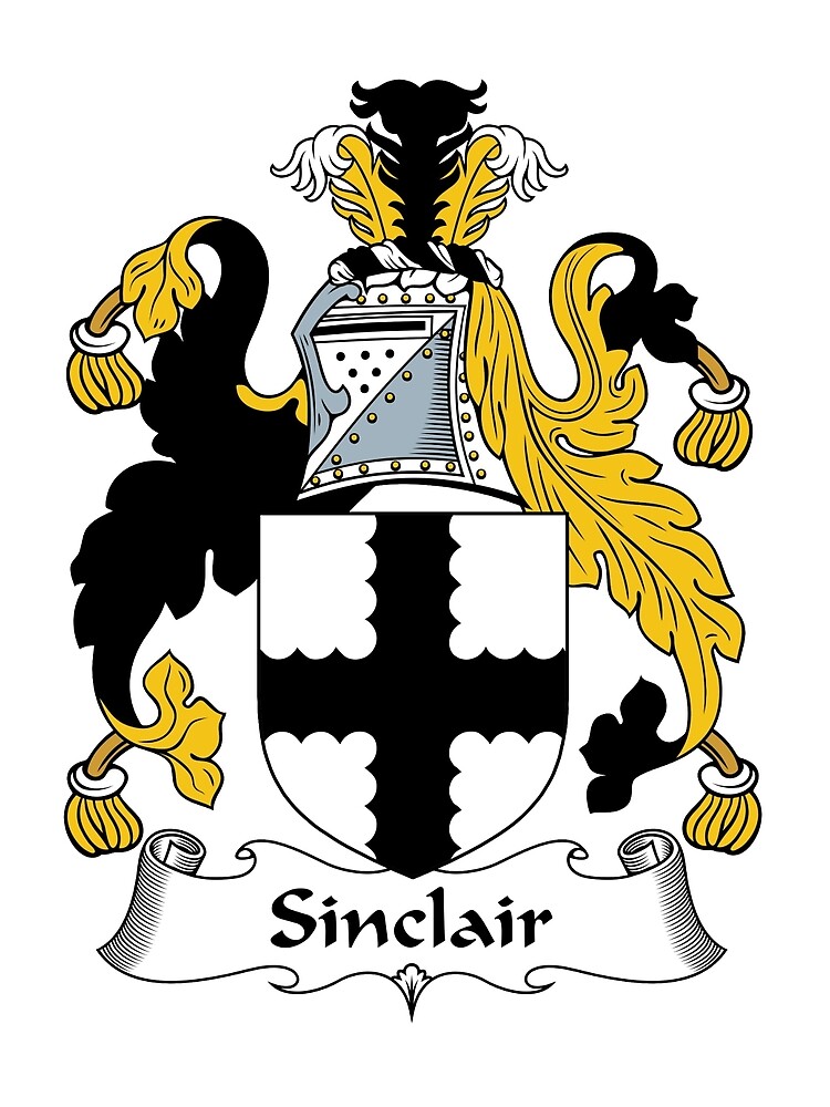 "Sinclair Coat of Arms / Sinclair Family Crest" Drawstring Bag for Sale ...