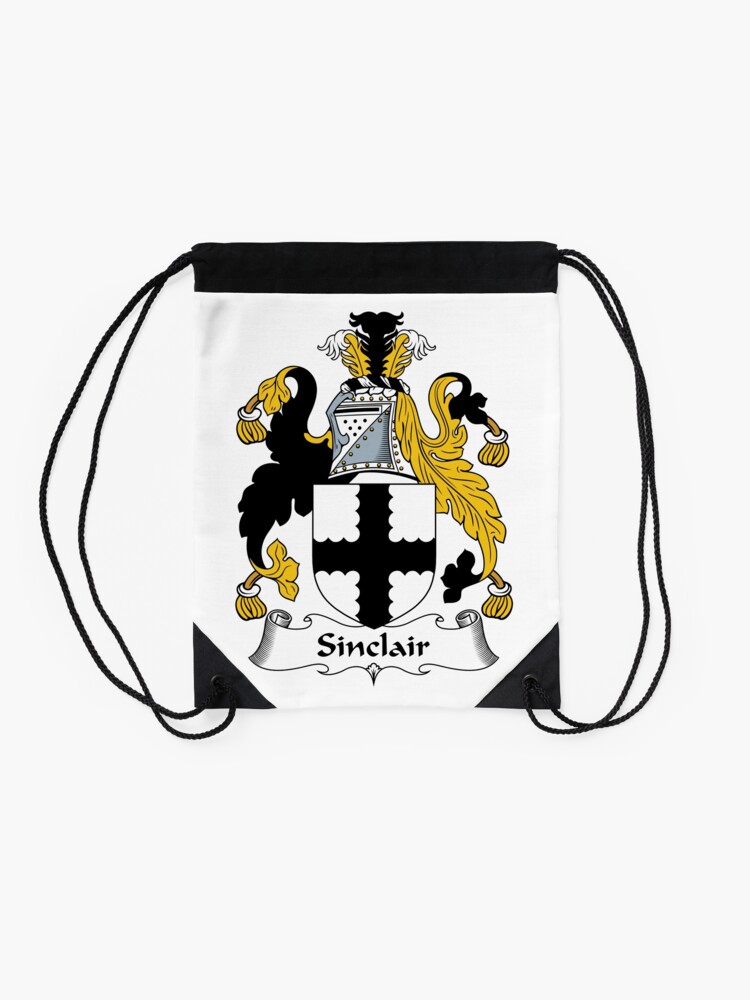 "Sinclair Coat of Arms / Sinclair Family Crest" Drawstring Bag for Sale ...
