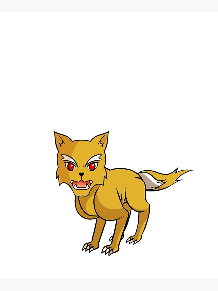 "Cute Chibi Golden Mystery Werewolf Ancestor Wolf" Poster by ...