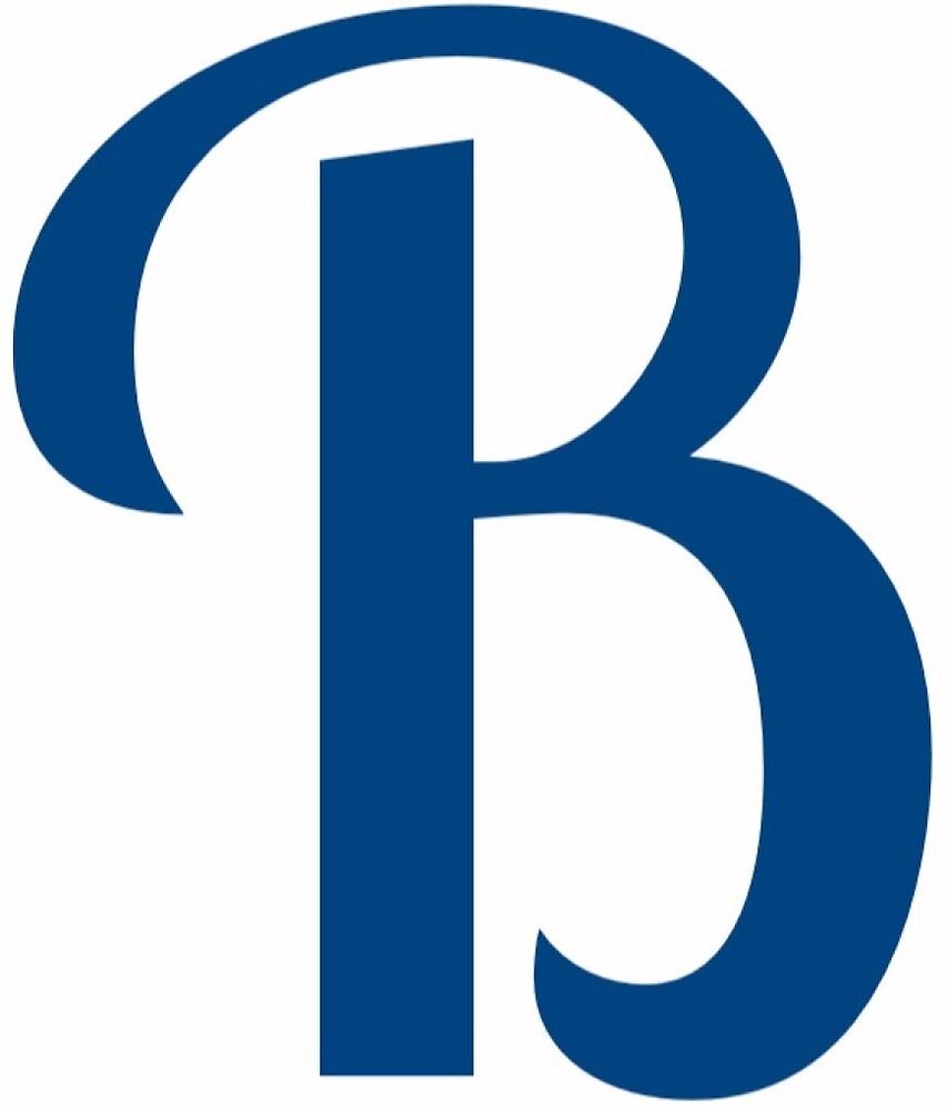 "Blue Lettering Series - B" by K3FQ | Redbubble