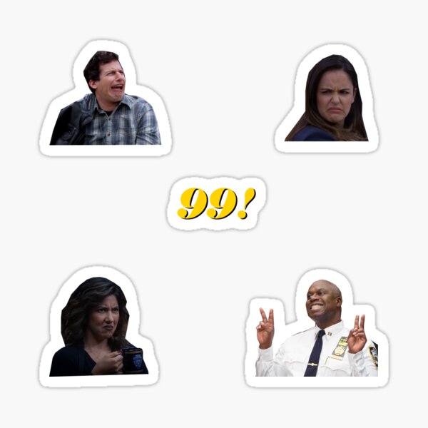 "B99 Sticker Set" Sticker by matheusart | Redbubble