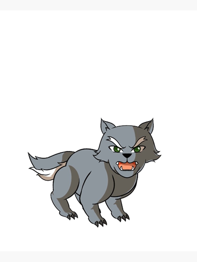 "Cute Chibi Werewolf General Robby Grey Wolf Transform" Poster by ...