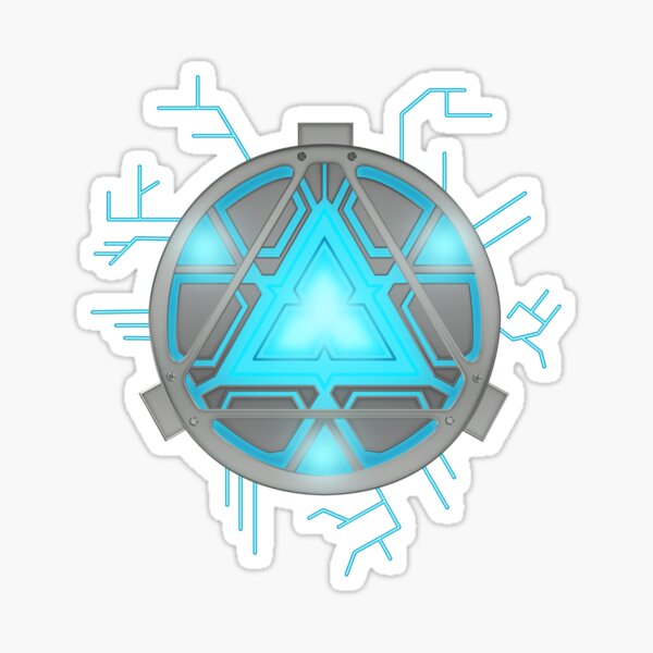 "arc reactor" Sticker by halfabubble | Redbubble