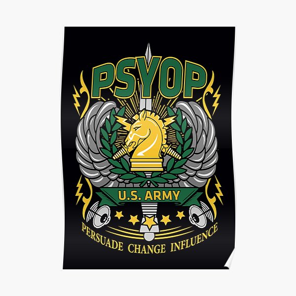 "Psychological Operations" Poster for Sale by HighSpeedWear | Redbubble