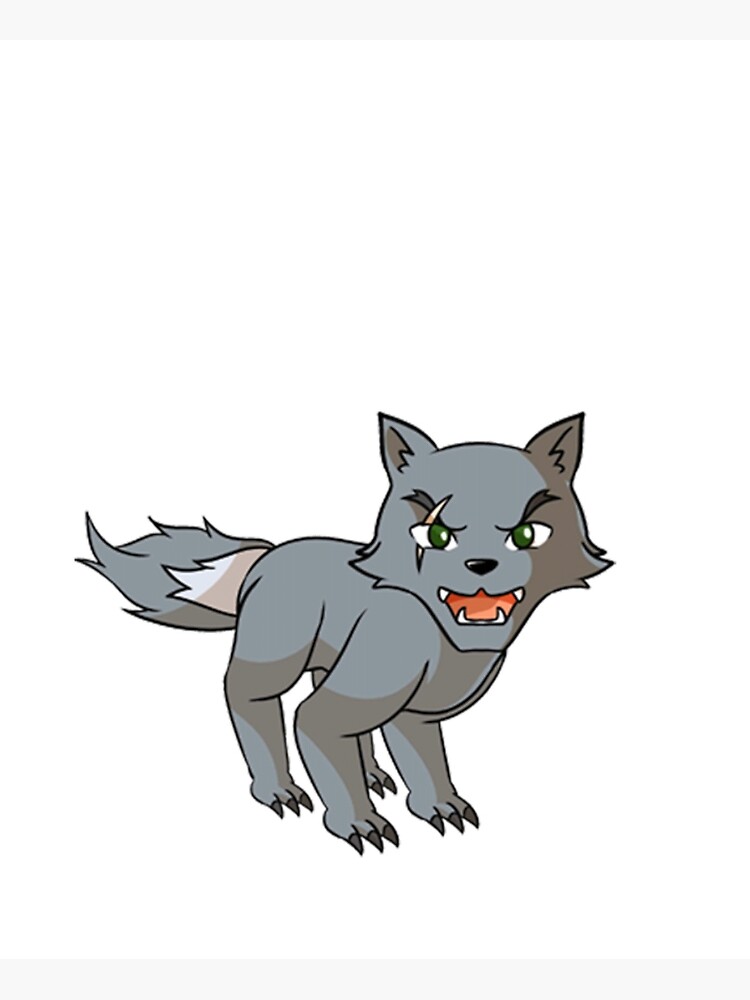 "Cute Chibi Werewolf General Rocky Grey Wolf Transform" Poster by ...