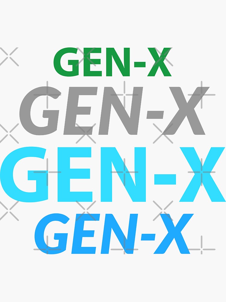 "generation x" Sticker by efenem | Redbubble