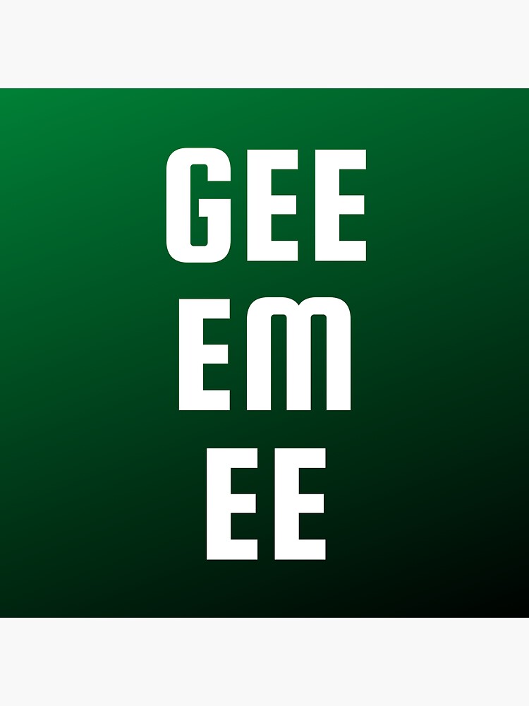 "GEE EM EE - Green Stack" Sticker for Sale by Stonk101 | Redbubble