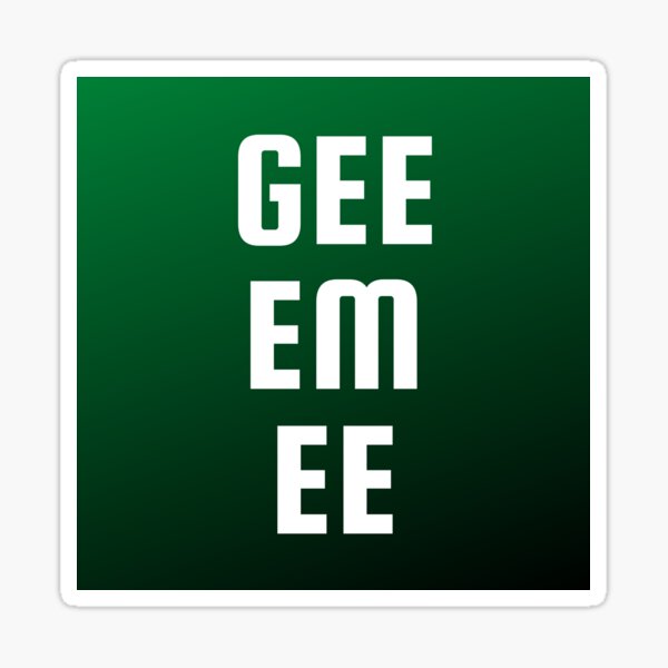 "GEE EM EE - Green Stack" Sticker for Sale by Stonk101 | Redbubble