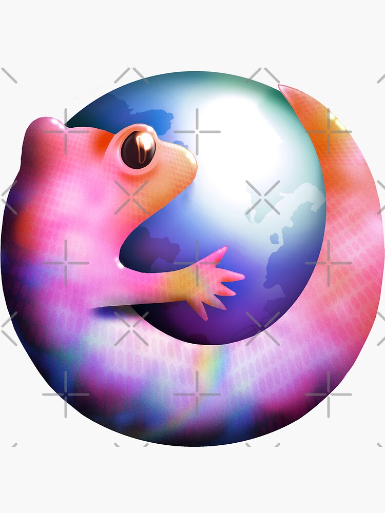 "Gecko Browser" Sticker for Sale by CreativeOpus | Redbubble