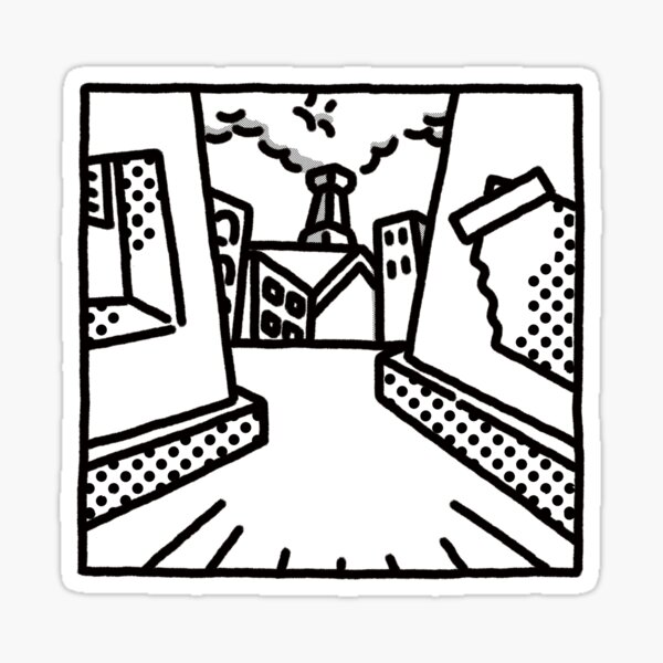 "Chimneys and villages" Sticker for Sale by breaktheiceshop | Redbubble