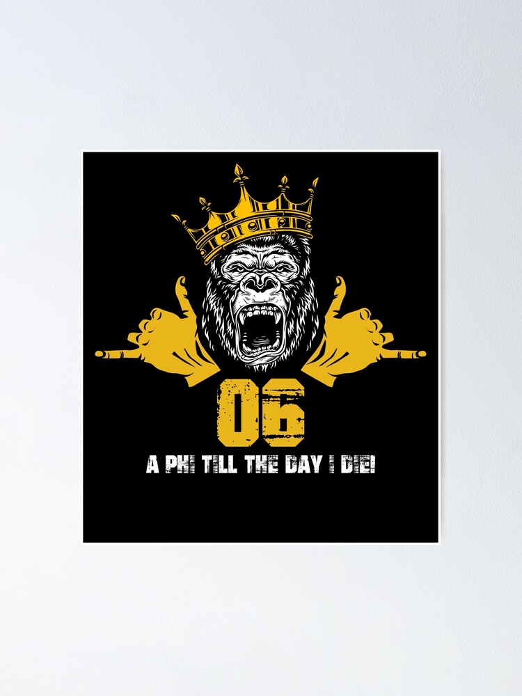 "Mens Alpha 1906 Gorilla Hand Sign Phi Alpha Crown" Poster for Sale by ...