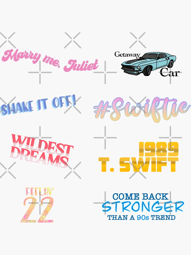"Taylor Swift Fan Pack" Sticker for Sale by NeoVerse | Redbubble