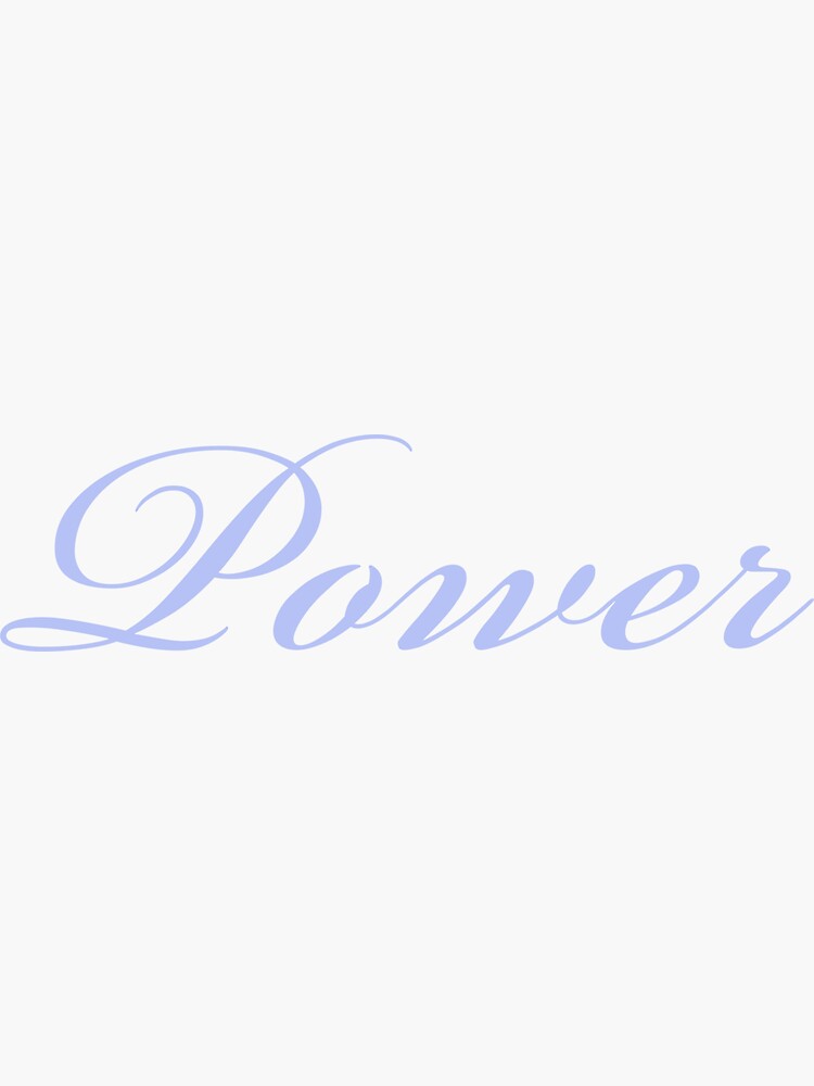 "POWER AESTHETIC" Sticker for Sale by sanchidora26 | Redbubble