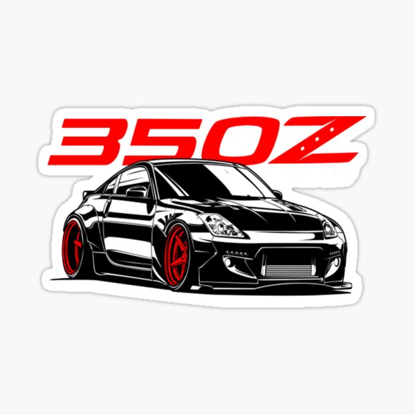 "Nissan 350z Shirt" Sticker for Sale by nicknamehy42 | Redbubble