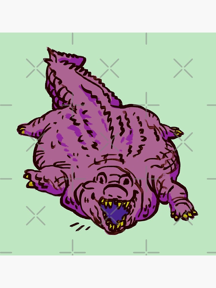 "I draw that flat fuck friday crocodile meme. This one is kind of pink ...