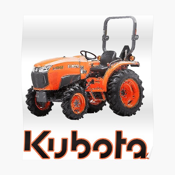 Kubota Tractor Posters | Redbubble