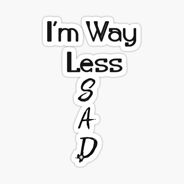 "Ajr way less sad" Sticker for Sale by Lakki-s | Redbubble