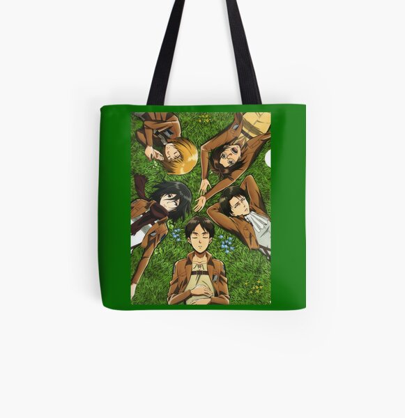 "Eren, Mikasa, Armin and Levi || AOT" Tote Bag by Polarys | Redbubble