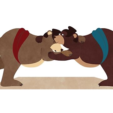 "Sumo Wrestling Bears" Poster for Sale by sw-b | Redbubble