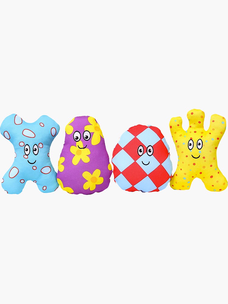 Pegatina «Los Haahoos en el jardín nocturno» de oldschool-kids | Redbubble