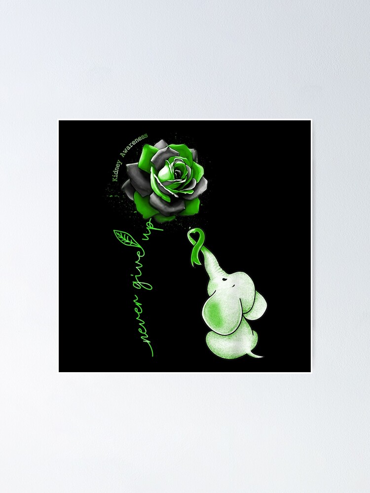 "Elephant Kidney Disease Awareness Gifts For Men" Poster by wheelessj ...