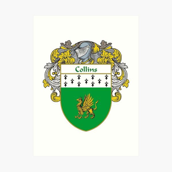 "Collins Coat of Arms/Family Crest" Art Print for Sale by IrishArms ...