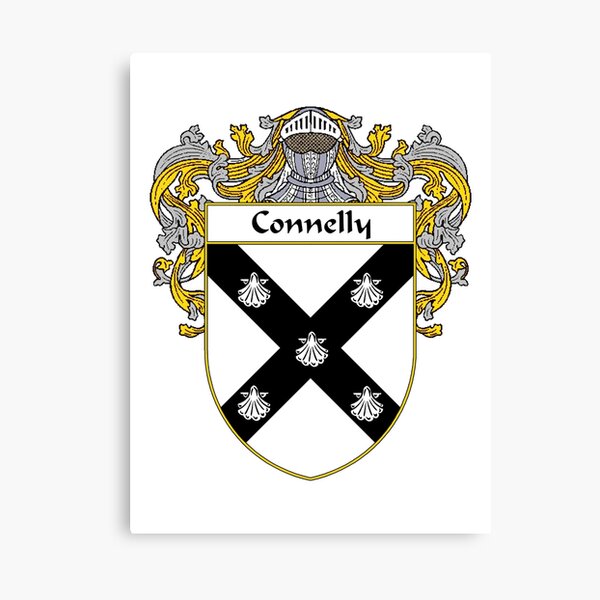 "Connelly Coat of Arms/Family Crest" Canvas Print for Sale by IrishArms ...