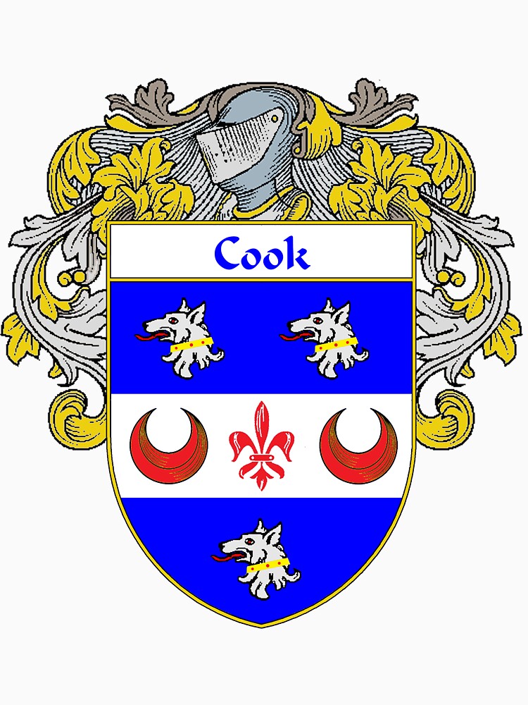 "Cook Coat of Arms/Family Crest" T-shirt for Sale by IrishArms ...