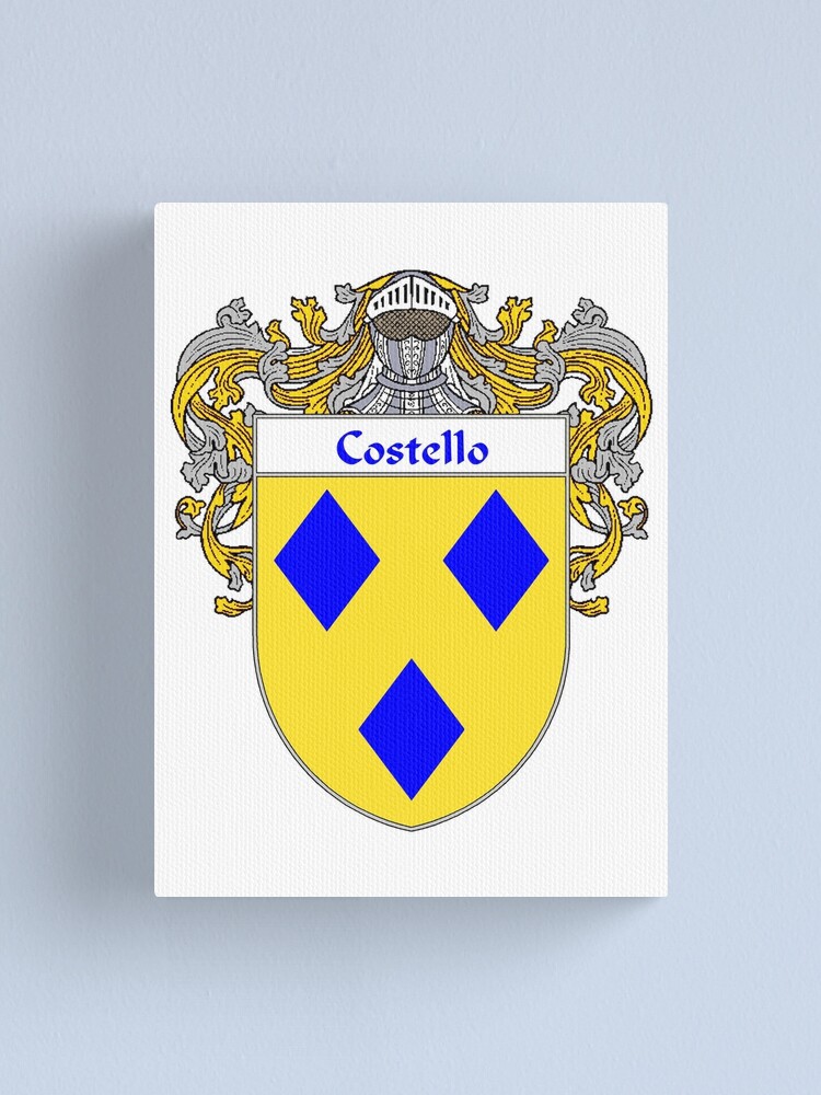 "Costello Coat of Arms/Family Crest" Canvas Print for Sale by William ...