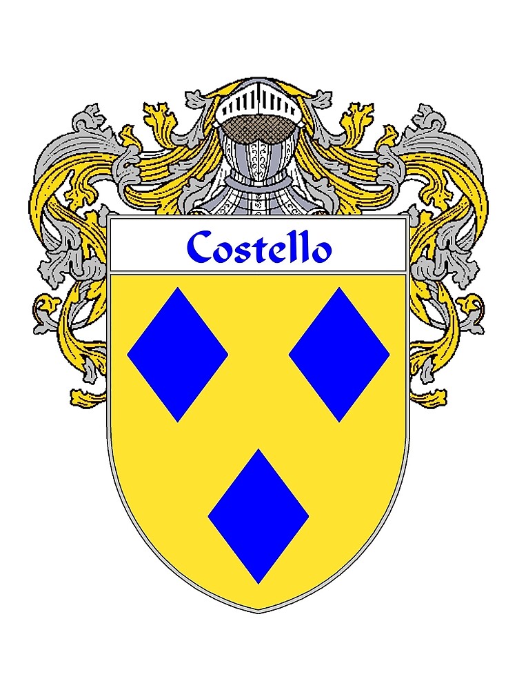 "Costello Coat of Arms/Family Crest" Canvas Print for Sale by William ...