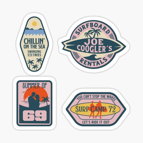 "Beach Waves Summer Stickerpack 09" Sticker for Sale by sunprintdesign ...