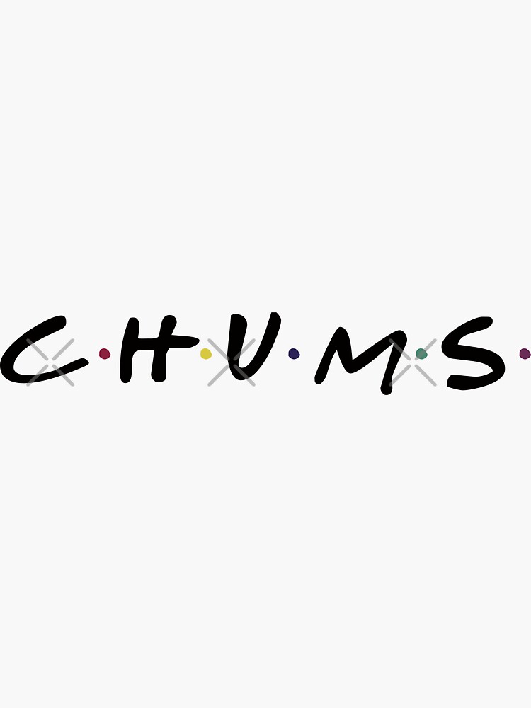 "CHUMS" Sticker for Sale by ANORAKATTIC | Redbubble