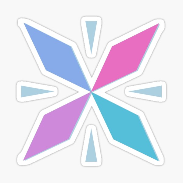 "Elemental Ice Crystals" Sticker for Sale by Stevie-C | Redbubble