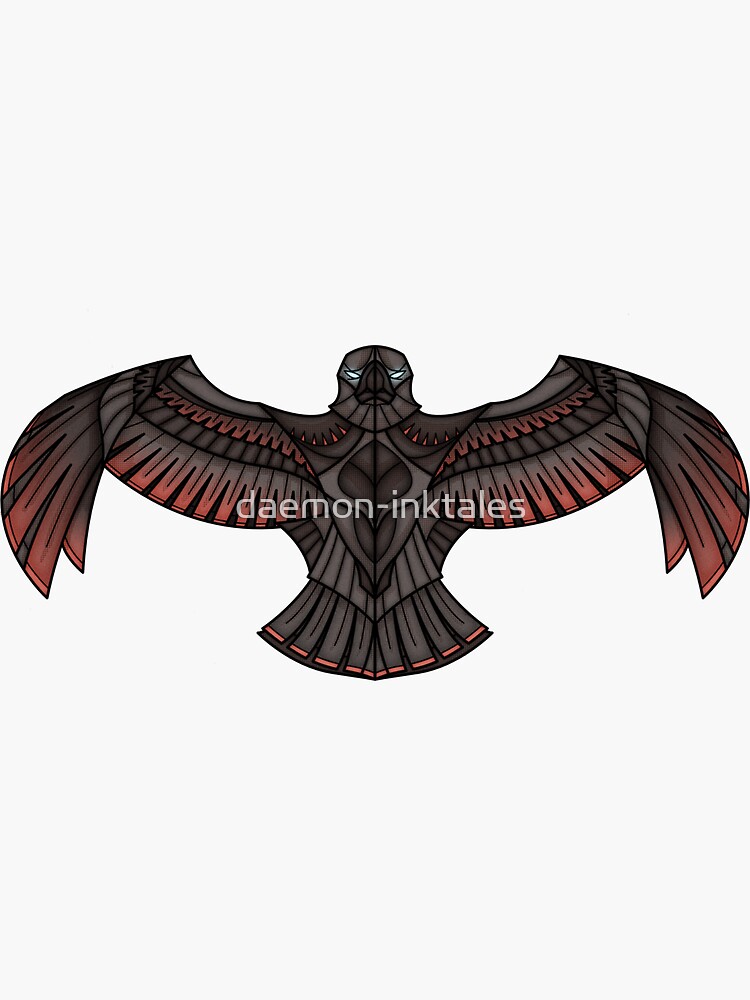 "The one and only Hugin, first companion in Valheim" Sticker by daemon ...