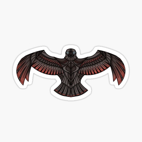 "The one and only Hugin, first companion in Valheim" Sticker by daemon ...