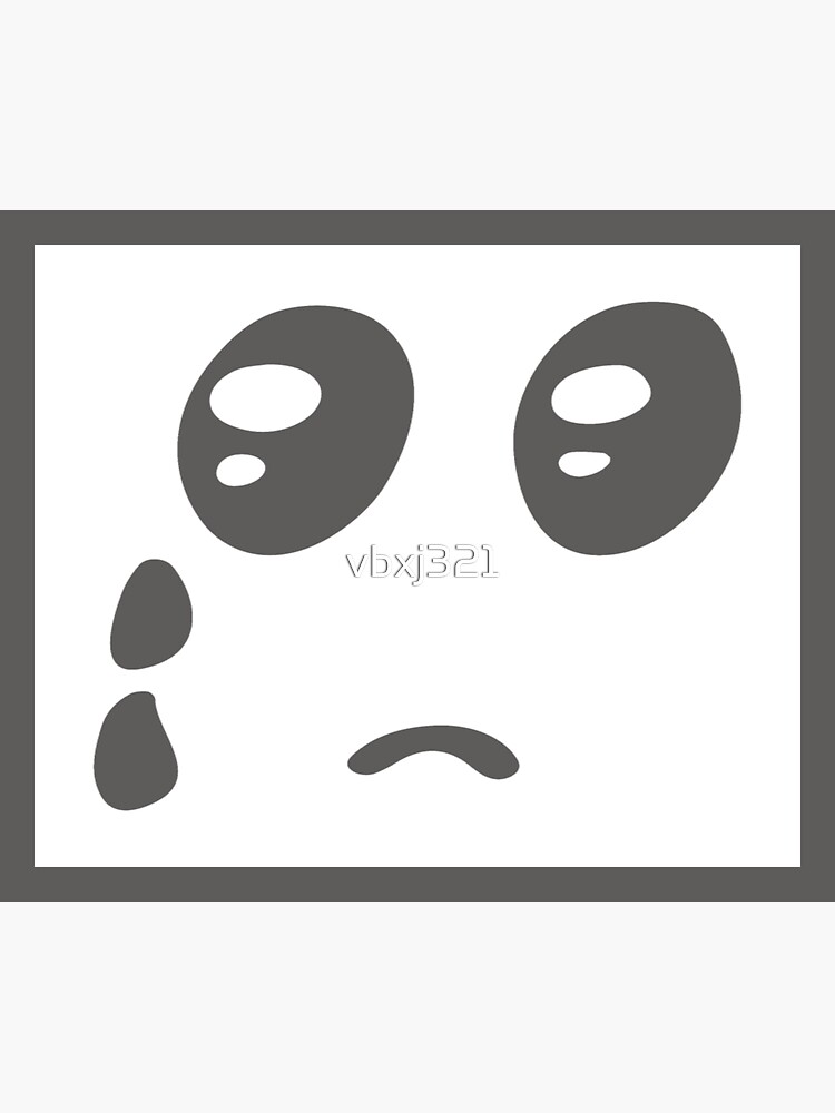 "Square Crying" Sticker by vbxj321 | Redbubble