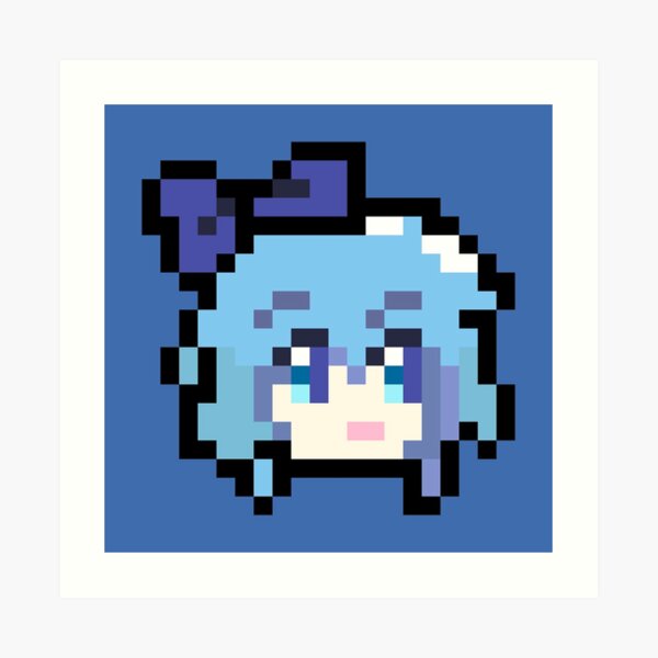 "Pixel Cirno" Art Print by Tufukins | Redbubble