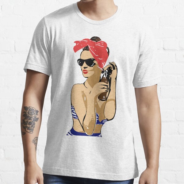 "Pin Up Brunette" T-shirt for Sale by erinopar | Redbubble | up t ...