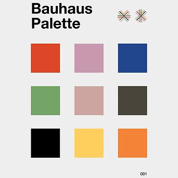 "bauhaus colour palette" Poster for Sale by mildstorm | Redbubble
